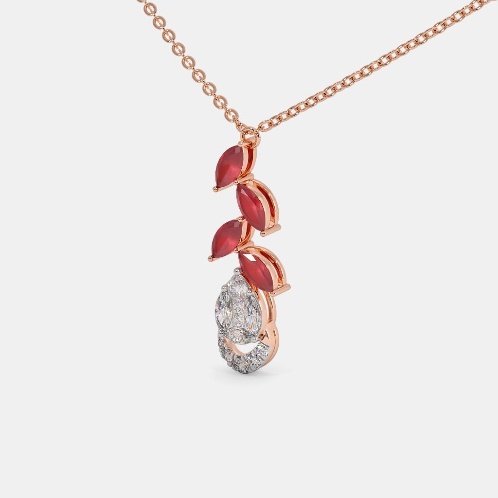 bluestone ruby pendant