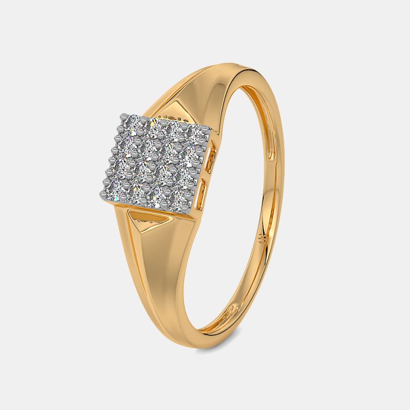 Buy Men s Gold Engagement Rings Designs Online BlueStone India s 1 Online Jewellery Brand