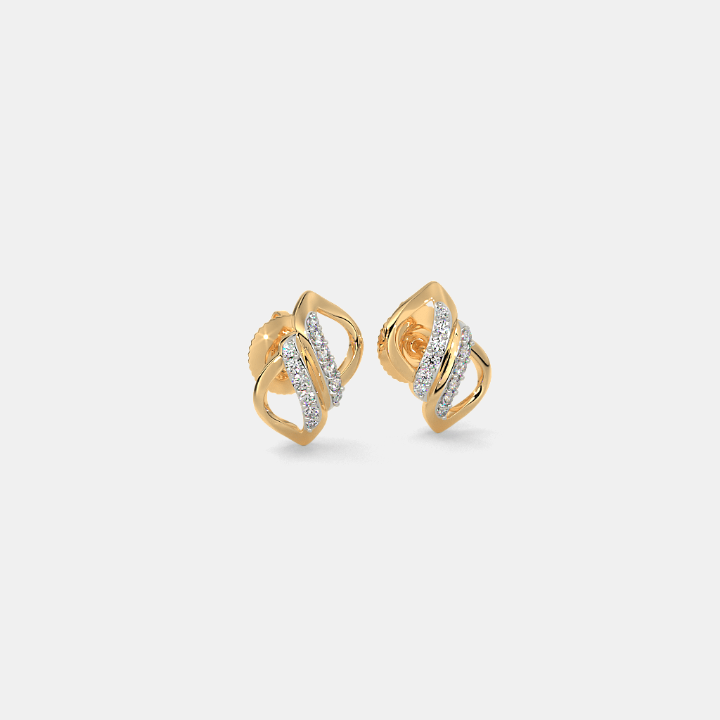 The Mystiqued Radiant Stud Earrings | BlueStone.com