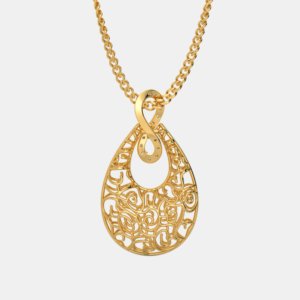 The Pear Lattice Pendant | BlueStone.com