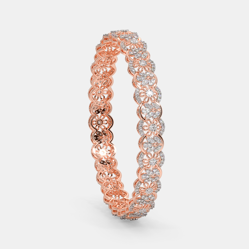 The Orbitra Round Bangle | BlueStone.com