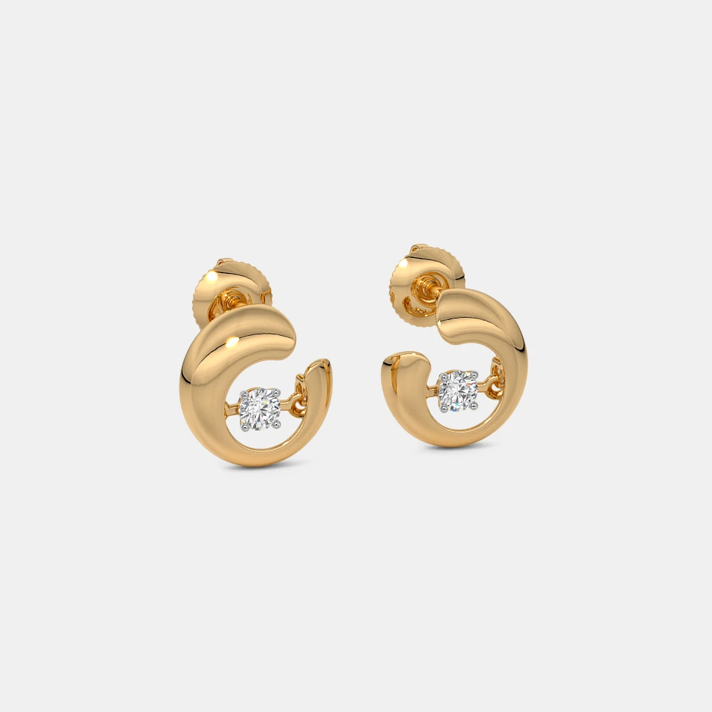 The Swaya Stud Earrings | BlueStone.com