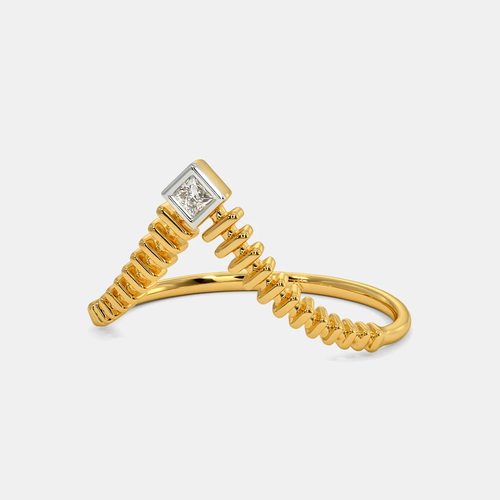 The Iker Chevron Ring | BlueStone.com