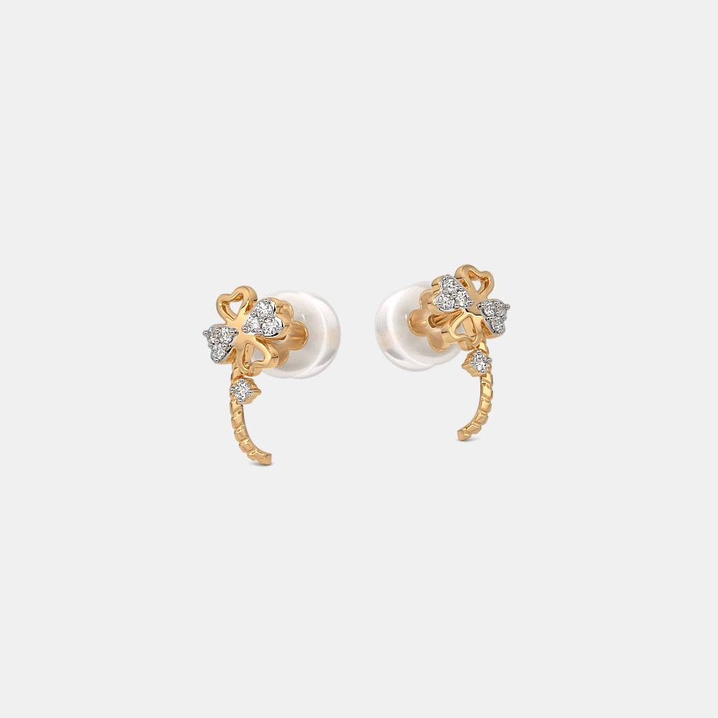 The Luckychuck J Hoop Earrings | BlueStone.com