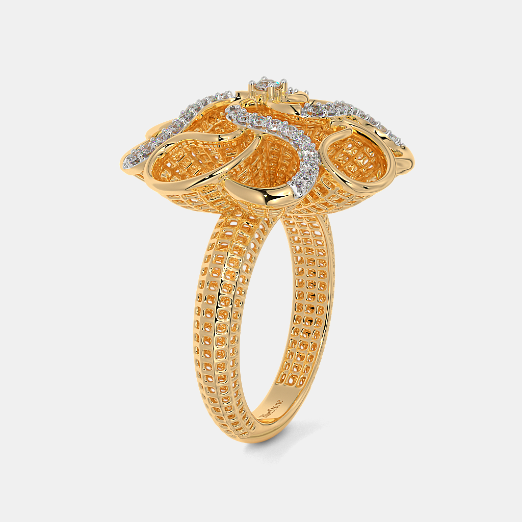 The Rose Lattice Ring | BlueStone.com