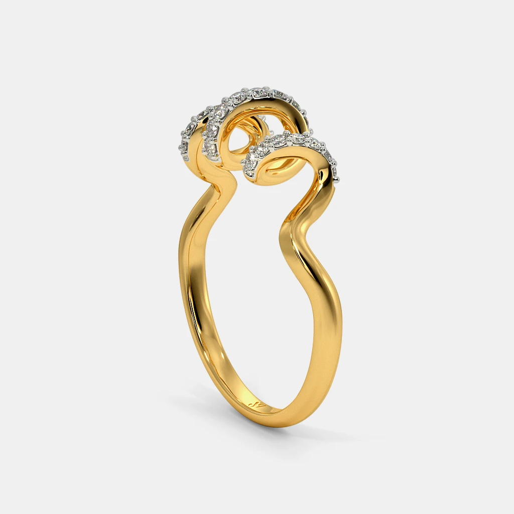 The Rhythmic Ribbon Ring | BlueStone.com