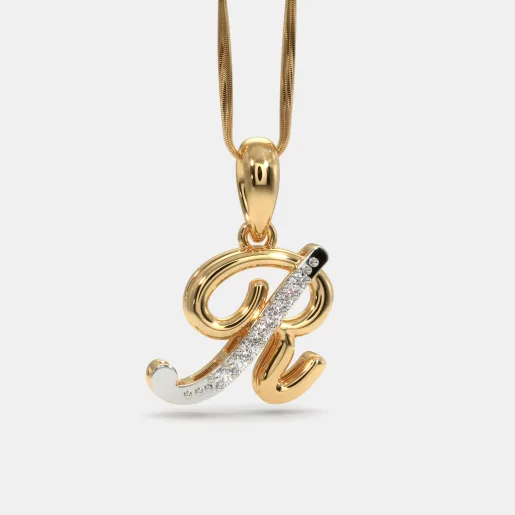Buy 50+ Gold Alphabet Pendants Designs Online | BlueStone.com - India's ...